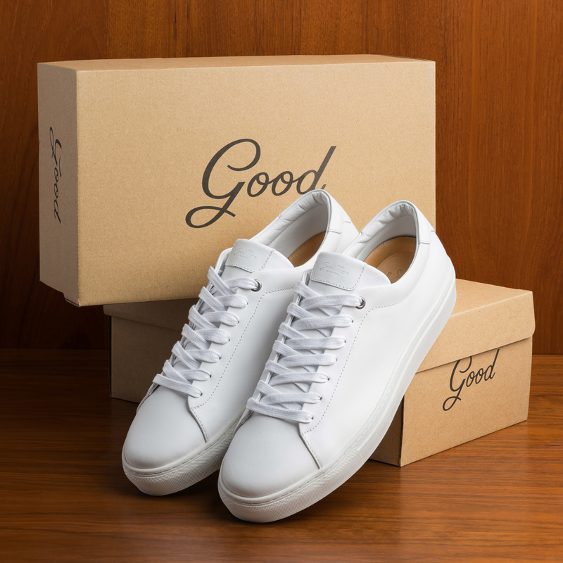 The Edge Premium Leather Sneakers | Good Man Brand