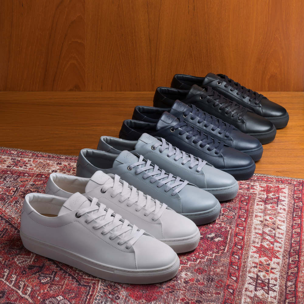 The Edge Premium Leather Sneakers | Good Man Brand