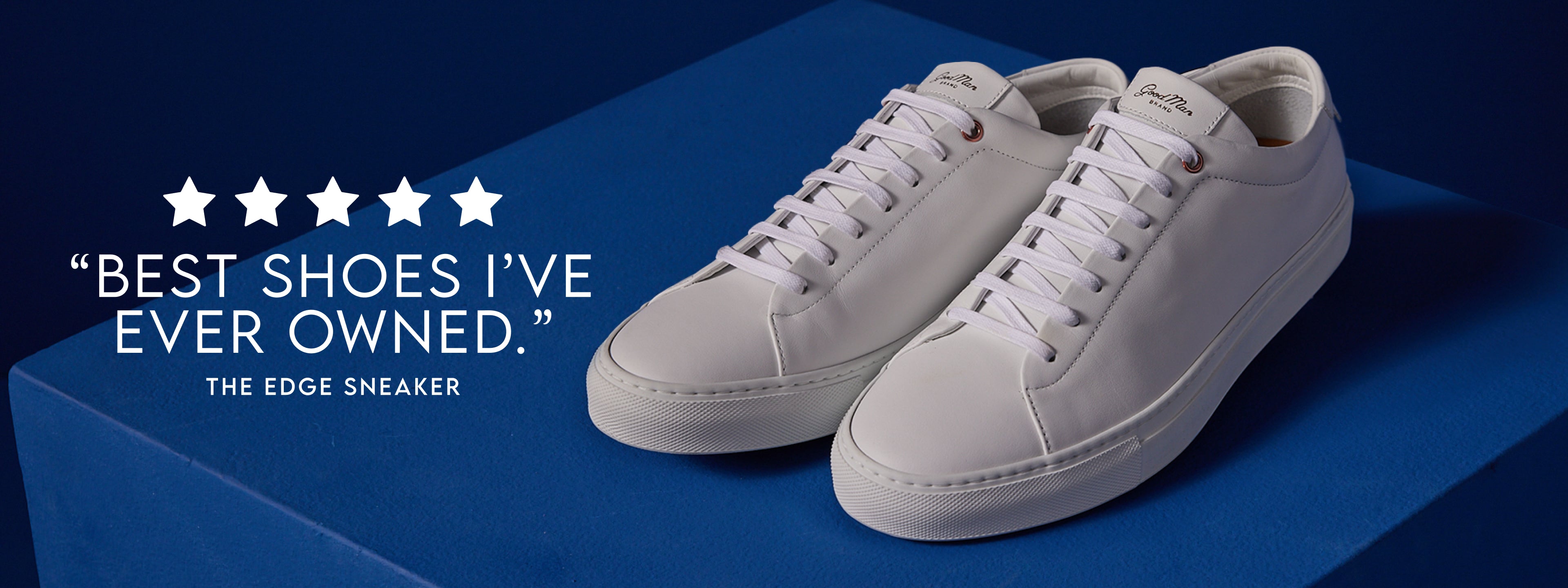 The Edge Premium Leather Sneakers | Good Man Brand